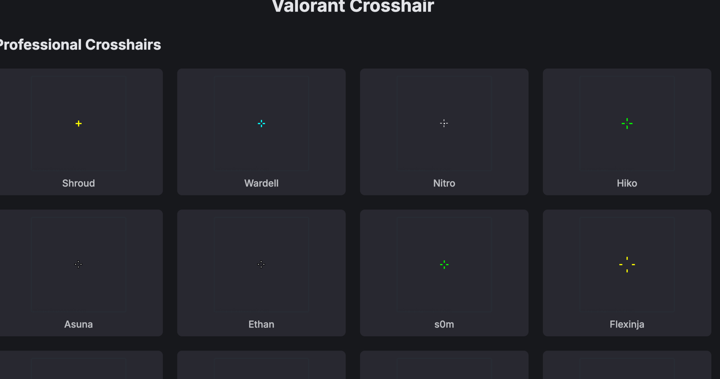 Valorant Crosshair Database and Generator - PROTOCOL